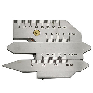 Graigar Stainless Steel Welding Gauge Tool Kits Combine Suit 13 Pieces Welding Inspection Gauge Metric Welding Gauge(mm)