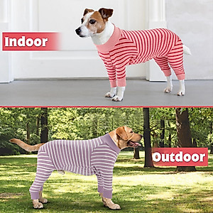 Rypet Dog Recovery Suit Dog Onesie Surgery Recovery Suit for Large Medium Bodysuit Dogs Pajamas Anti Shedding Bodysuit for Female Male for Shedding Prevent Licking Surgical Wound(4XL)