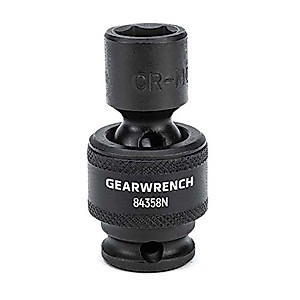 GEARWRENCH 15 Piece 3/8inch Drive 6 Point Universal Impact Socket Set, Metric - 84918N
