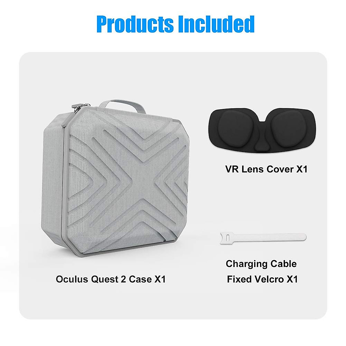 Newooh Carrying Travel Case Compatible for 2 VR Gaming Headset Shockproof Protective Carrying Case