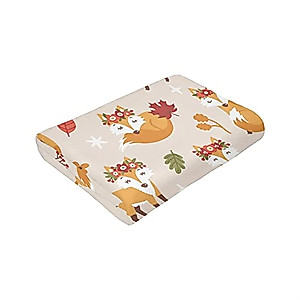 Cute Fox Blanket Soft Fleece Throw Blanket Cozy Fuzzy Warm Flannel Plush Throw Blankets for Couch Bed Sofa All Season Gift 50"X40"