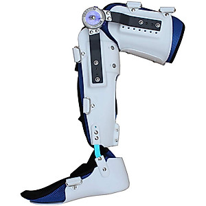 Knee Braces for Knee Pain Arthritis Adjustable Hinged Ankle Knee Immobilizer Braces Orthopedic Leg Stabilizer for ACL, Ligament, Sports Injuries (Color : Left, Size : A(S))