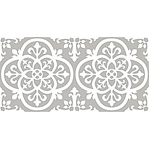 FloorPops FP2942 Medina Peel & Stick Floor Tiles, Grey (Pack of 2)