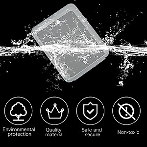 Thinp 3 Pcs Travel Qtips Case,Portable Travel Cotton Pad Holder Qtip Travel Case Travel Size Qtips Cosmetic Pad Container Cosmetic Sponge Storage Box with Transparent Lid for Cotton Rounds Swabs Floss