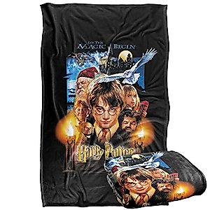 Harry Potter Movie Poster Silky Touch Super Soft Throw Blanket 36" x 58"
