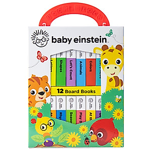 Baby Einstein - My First Library Board Book Block 12-Book Set - First Words, Alphabet, Numbers, and More! - PI Kids