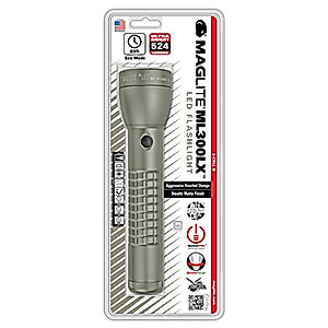 Maglite ML300LX LED 2-Cell D Flashlight, Foliage Green