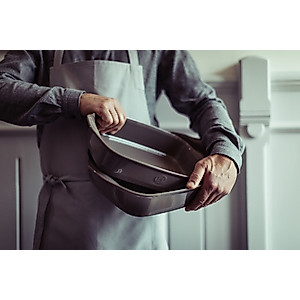 Emile Henry France Ovenware Ultime Rectangular Baking Dish, 11.4 x 7.5, Burgundy,349650