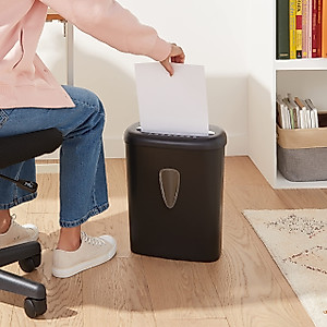 Amazon Basics 8-Sheet Cross Cut Paper Shredder and Credit Card Shredder with 4.1 Gallon Bin