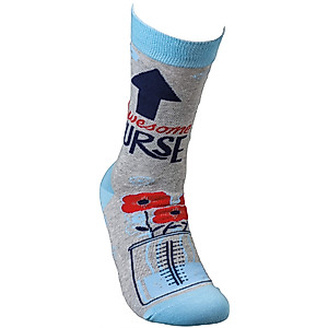 Primitives by Kathy LOL Made You Smile Silly Socks, Awesome Nurse
