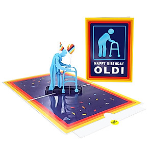 CENTRAL 23 Pop Up Birthday Cards For Mom And Dad - OLDI - Funny 3D Birthday Cards For Men - Hilarious Pop Up Card For Women - Gifts For Him Her Friend Grandma Granddad Husband Wife