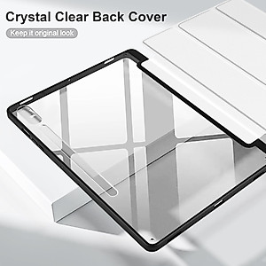 Batianda Customizable Case for Samsung Galaxy Tab S9 Ultra 14.6 inch 2023 Model (SM-X910/X916/X918) with S Pen Holder, Shockproof Tablet Cover with Clear Transparent Back Shell Auto Sleep/Wake