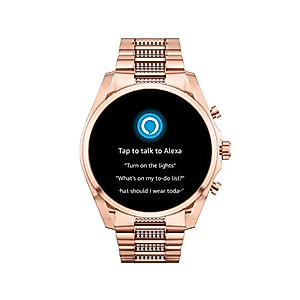 Michael Kors Men's or Women's Gen 6 44mm Touchscreen Smart Watch with Alexa Built-In, Fitness Tracker, Sleep Tracker, GPS, Music Control, Smartphone Notifications (Model: MKT5135V)