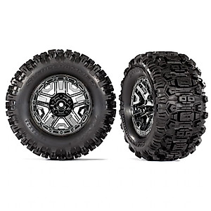Traxxas 9072 Tires & Wheels, Assembled, glued