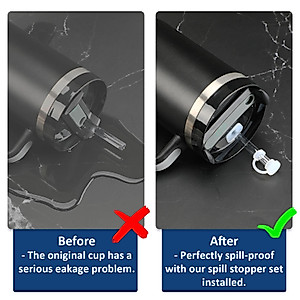 MARFOREVER 6 Pcs Replacement Straw for 40 30 oz Stanley Cup Tumbler, Reusable Clear Stanley Straws with Silicone Spill Stopper & Cleaning Brush, Plastic Straw Compatible for Stanley Cup Accessories