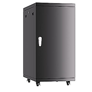 Server Rack - Locking Cabinet - Network Rack Cabinet Enclosure - 27U - Rack Mount - 32 Inch Deep - Server Cabinet - on Casters - Rack Shelf - Cooling Fan - Thermostat - Sysracks - SRF