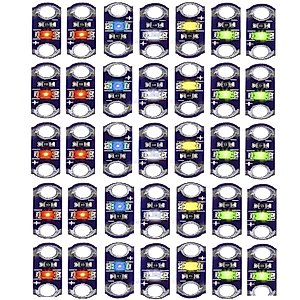 Leyal 50pcs/lot Smart Electronics Lilypad Led Red/White/Orange/Emerald Green/Blue/Yellow/Yellow Green Light Module for arduino IDS Lilypad LED Module