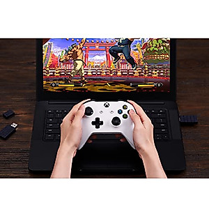 KenSera 8Bitdo Wireless Controller USB Adapter 2 Gamepad Receiver Mini USB Switch Converter Compatible with Switch/Switch OLED, Mac, Raspberry Pi, Playstation, PS5, PC Windows, with Black OTG Adapter