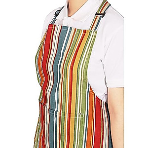 RUVANTI 100% Cotton Cute Aprons for Women with Pockets Adjustable upto XXL, Cooking, Kitchen, Server, Chef Apron