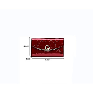 LYRRSH Women's Wallet Leather Long RFID Blocking Large-capacity Wallet Multifunctional Anti-theft Credit Card Holder (blue), 19cm*10cm*3.5cm