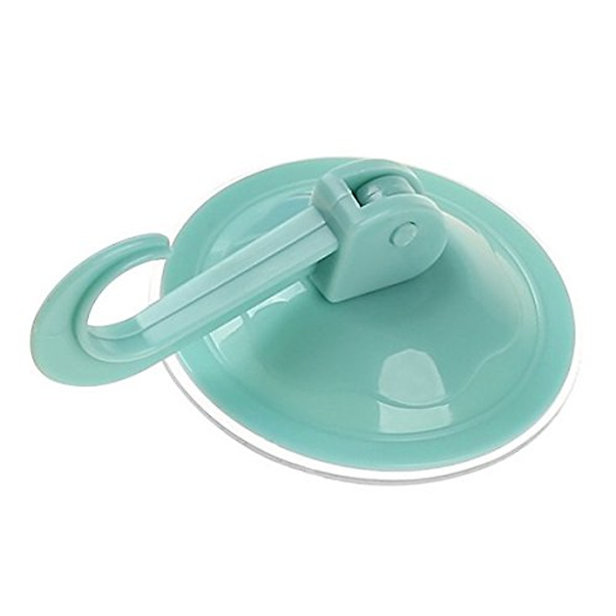 WOIWO Suction Cup Hooks,for Bathroom Kitchen Office Towel Key Coat Bag Clear Plastic Damage-Free Vacuum Suction Tile Hook Accessories 4PCS (Random Color)