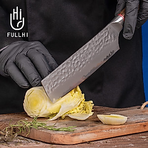 FULLHI Knife Set 13pcs Japanese Knife Set, Premium Japan Stainless Steel Kitchen Knife Set with Knife roll package