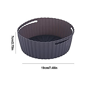 Air Fryer Cooking Liner - Heat Resistant Oven Baking Paper Liner | Round Non-Stick Serving Pot, Oven Tray, Air Fryer Accessories for Microwave Ovens, Freezers, Air Fryers Bairong