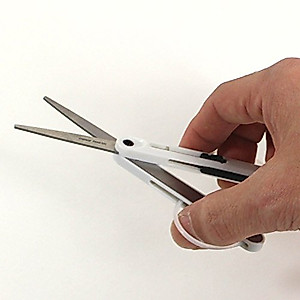 RayMay SH601 W Pen Style Portable Scissors Pen Cut, White