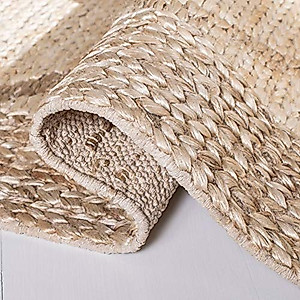 SAFAVIEH Kilim Collection Accent Rug - 3' x 5', Natural & Beige, Handmade Moroccan Jute, Ideal for High Traffic Areas in Entryway, Living Room, Bedroom (KLM457A)