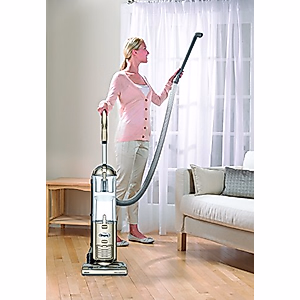 Shark Navigator Deluxe Upright Corded Bagless Vacuum for Carpet and Hard Floor with Anti-Allergy Seal (NV42), Champagne