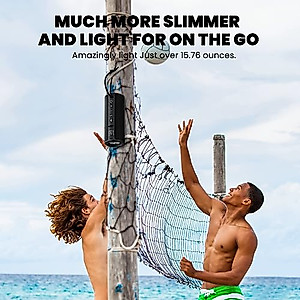 MIATONE Bluetooth Speakers, Waterproof and Portable Outdoor Wireless Speaker (Black)