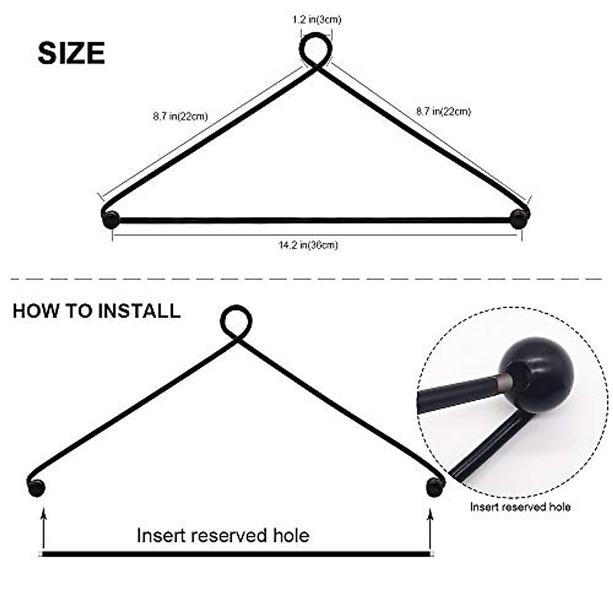 HOOSUN Flag Stand, Premium Flag Pole Holder Metal Powder-Coated Weather-Proof Paint,Easy Hanging 12.5 Inch Flags, Flag Wall Hanger