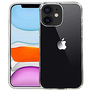 JJGoo Compatible with iPhone 11 Case, Clear Crystal TPU Phone Cases Shockproof Bumper Cover Anti-Scratch Protective Slim Thin Phone Case for iPhone 11 6.1inch