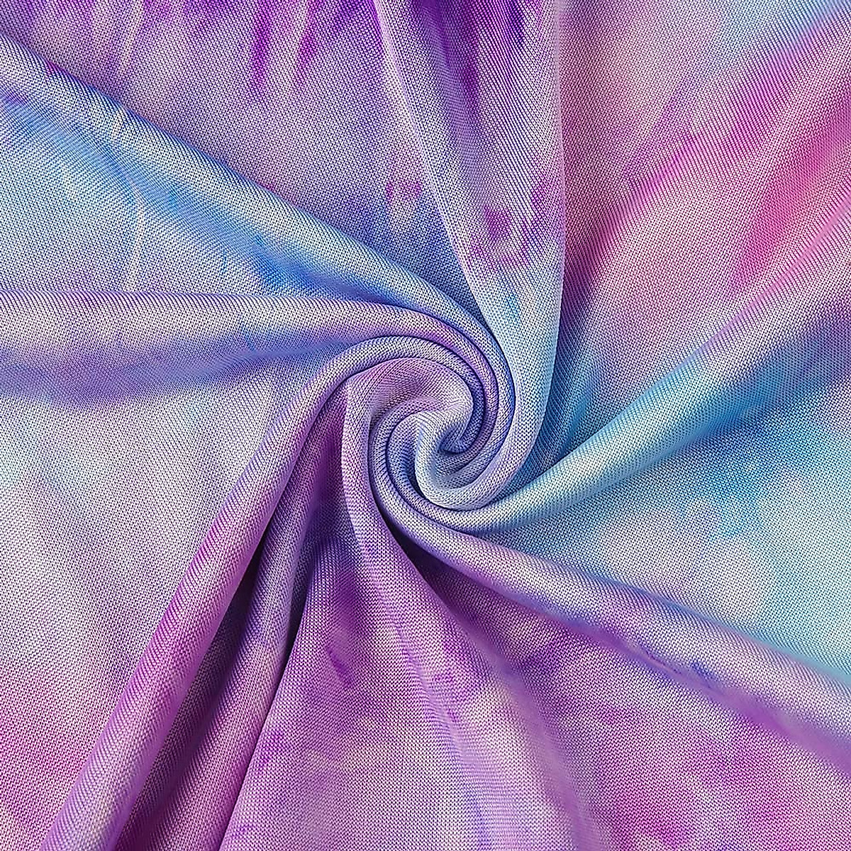 Girls Tie Dye Jogger Set Clothes Outfits Suits Tracksuits Sweatsuits Activewear Crop Tops Hoodies Shorts Sets Size 10/12