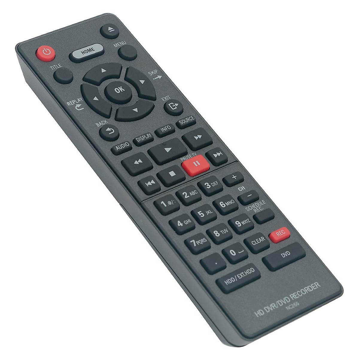 NC266UH NC266 Replacement Remote Control Applicable for Magnavox HD DVR DVD Recorder MDR868H MDR868H/F7 MDR865H MDR865H/F7 MDR867H MDR867H/F7 MDR515H/F7