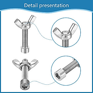Sthmeyue Bat Pins-Fits with Any Standard Wheel Head Ceramic Bat-Pottery Wheel Bat (Set of 4 Bolts and 4 Wing Nuts)