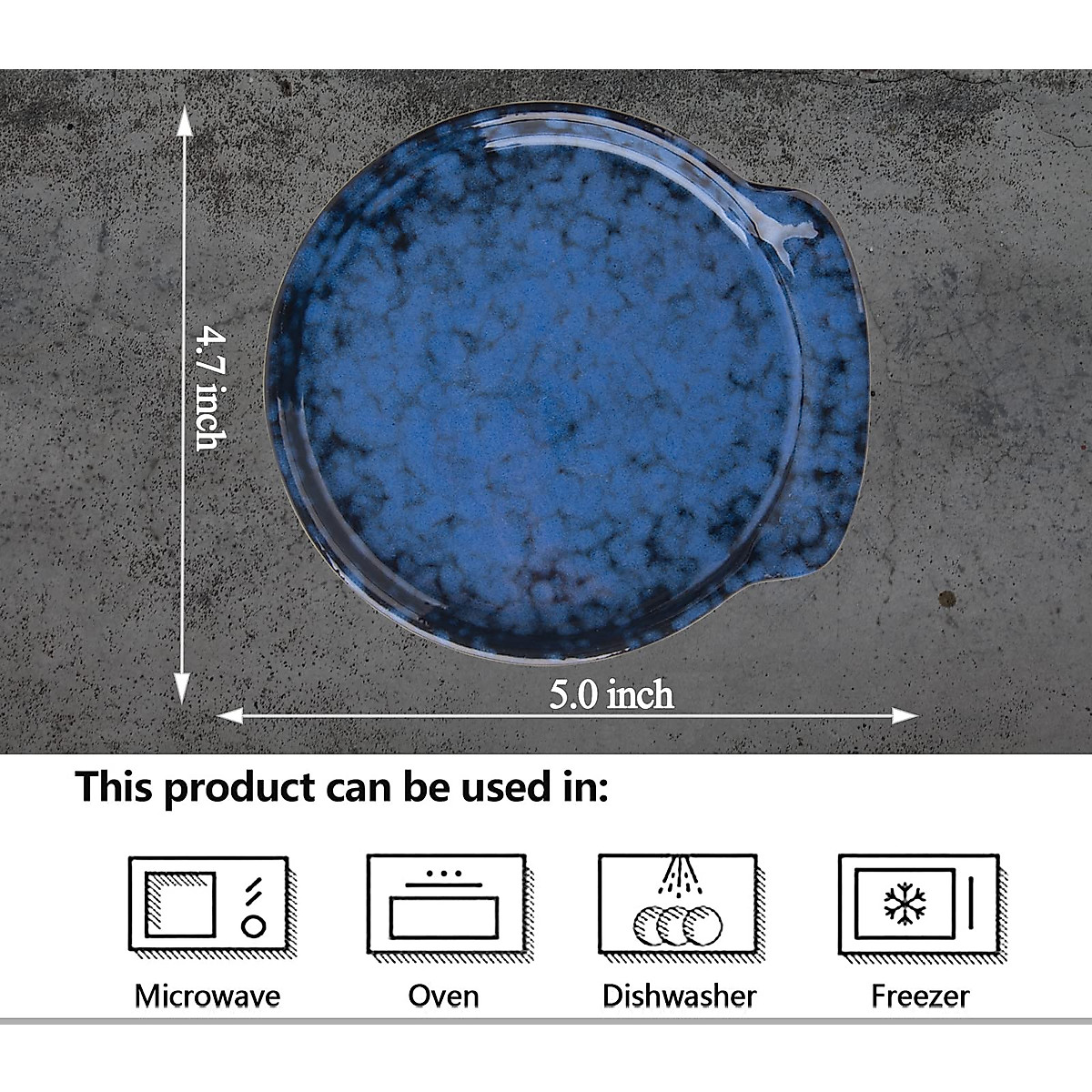 Ceramic Spoon Rest For Stove Top Blue Spoon Rest For Kitchen Counter Blue Kitchen Spoon Rest Spoonrest Cooking Spoon Holder