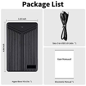 Emulator Console Game HDD with 55433 Video Games, 4T Retro Game Console Hard Drive with 80+ Emulator Console, 42 AAA PC Games, 3 Game Systems, Sata 3 to USB 3.0 Cable, Plug and Play for Win 8.1/10/11