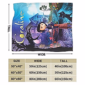 Suping Horror Blanket Ultra-Soft Micro Fleece Blanket Throw All Season Fuzzy Lightweight Throw Blankets for Office Company Home Couch Bed Sofa 50inchX40inch, Black-1