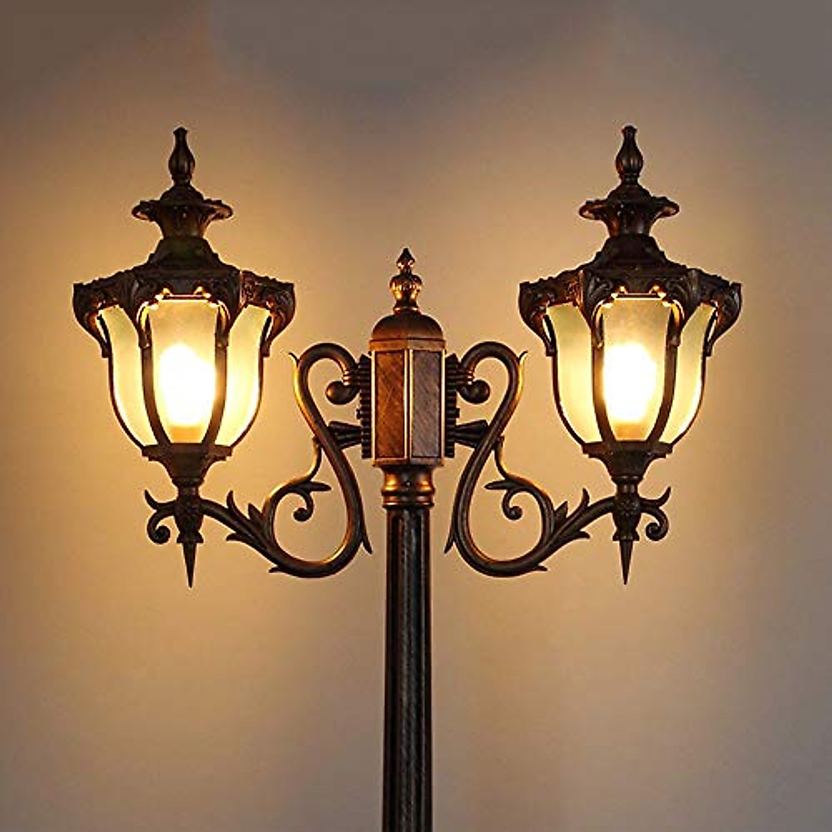 ZZYJYALG E27 European Home Garden High Rod Light Outdoor Waterproof Community School Lawn Street Lantern Light Hotel Villa Garden Park Column Light Landscape Lamp