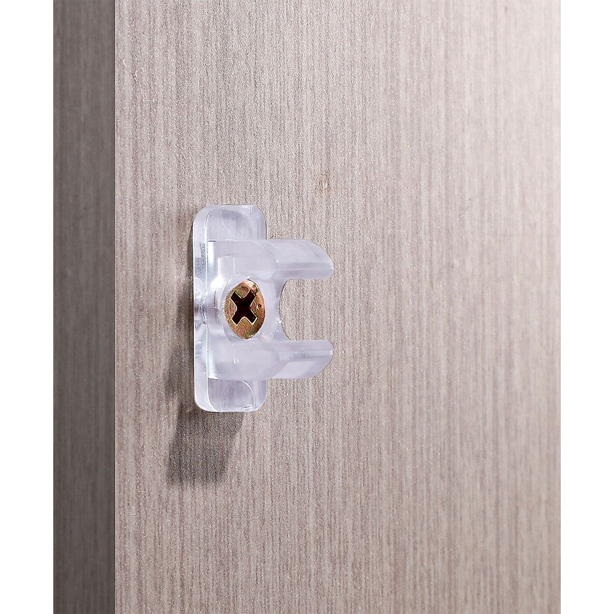 False Front Cabinet Clips, Hosrnovo 4 Pairs with Screws Reinforced Sink Tip-Out Snap for Kitchen Cabinet Drawer Fronts Replace/2 Drawers