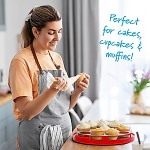 Cake Cupcake Carrier with Lid and Handle + Cake Stand Plate with Dome | 10" Round Cake Container Holder with Cover | Plastic Pie Carrier Cake Storage Container | Bunt Keeper Platter Tray for Transport