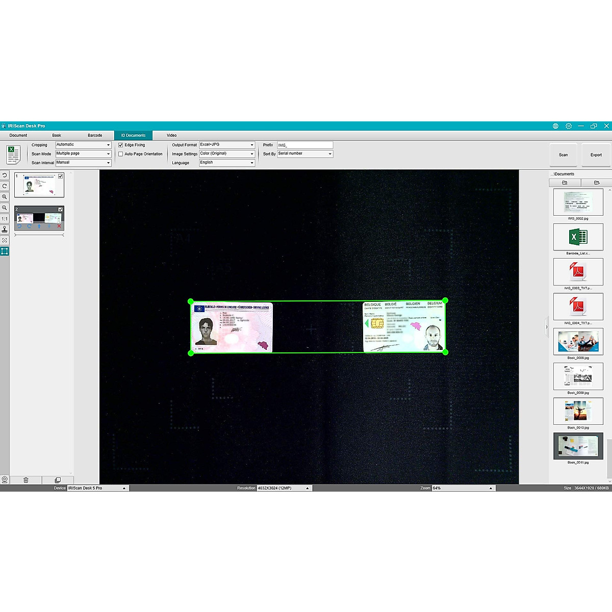 IRIScan Desk 5 PRO A3 Large Color scanner, PRO A3 Document & Book Scanner