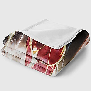 LHASA Flash Movie Blanket Cute Flannel Blanket Super Soft Fleece Throw Blanket with All Seasons Sofa Bed Throw Blanket (03,51 * 59in(130 * 150cm))