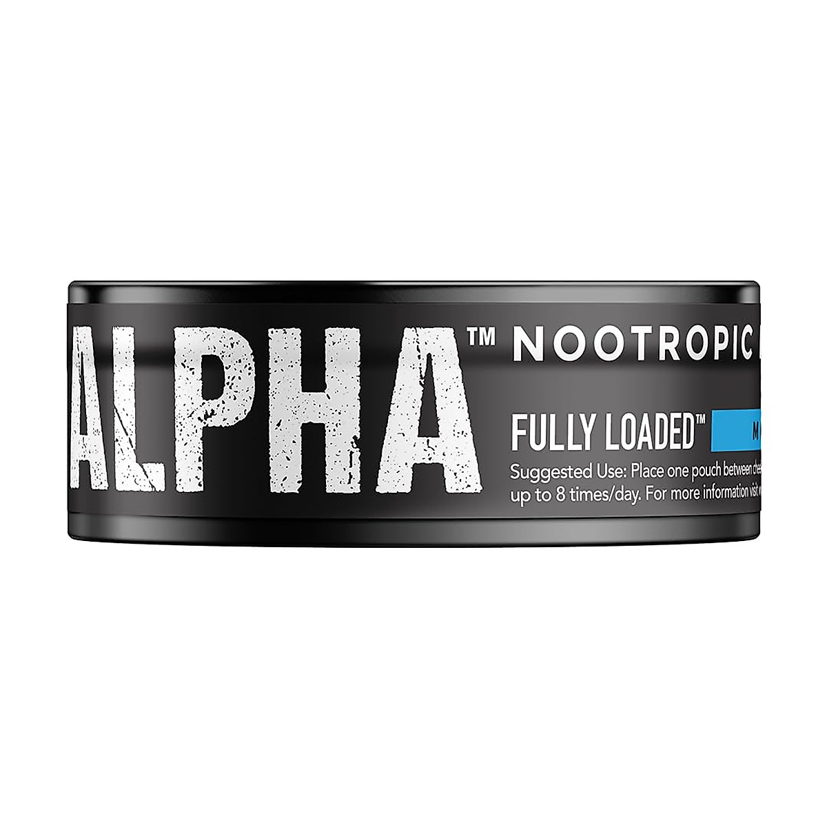 Fully Loaded Alpha Nootropic Pouches (Mint) - 5 Cans - 15 Pouches per can - Effective Nootropic Delivery, Nic Pouch Replacement - Faster Absorption, Alpha GPC, L-Tyrosine, GABA