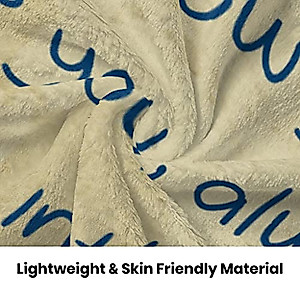 Dfaqehk Grandpa Gifts from Grandchildren, Fathers Day Birthday Gifts for Grandpa, Best Gift for Grandpa from Granddaughter, Unique Grandfather Gift Ideas Throw Blanket 60 x 50 Inch