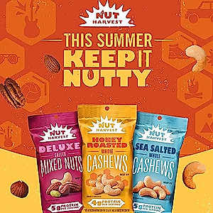 Nut Harvest, Sea Salted Whole Cashews, 2.25 Ounce (Pack of 16)