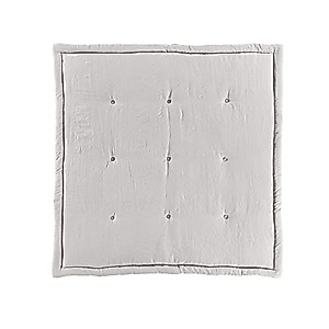 Lush Decor Baby Square with Border Play Mat, 36" x 36", Gray