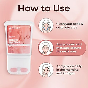 ABERA Loka Nano Collagen Neck Cream for Neck & Décolleté, SPF 30+, Reduce Fine Lines & Wrinkles with Niacinamide, Neck Tightening and Firming Effect for Women, Facial Moisturizer (1.76 Fl Oz)