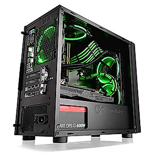 Thermaltake Versa H17 Black Micro ATX Mini Tower Gaming Computer Case 2.0 Edition with One 120mm Rear Fan Pre-Installed CA-1J1-00S1NN-A0